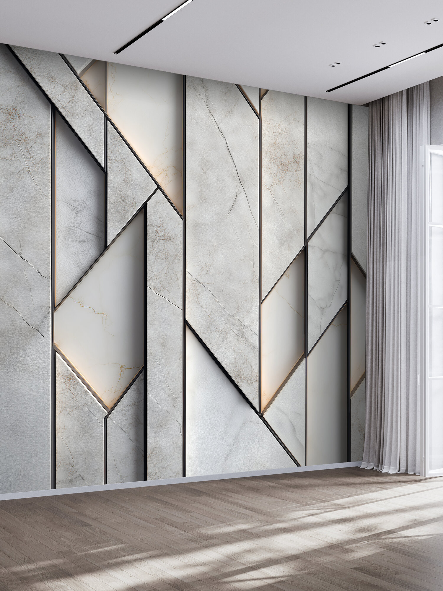 Фотообои Postermarket "Геометрия", флизелиновая основа, виниловое покрытие 300 х 270 см