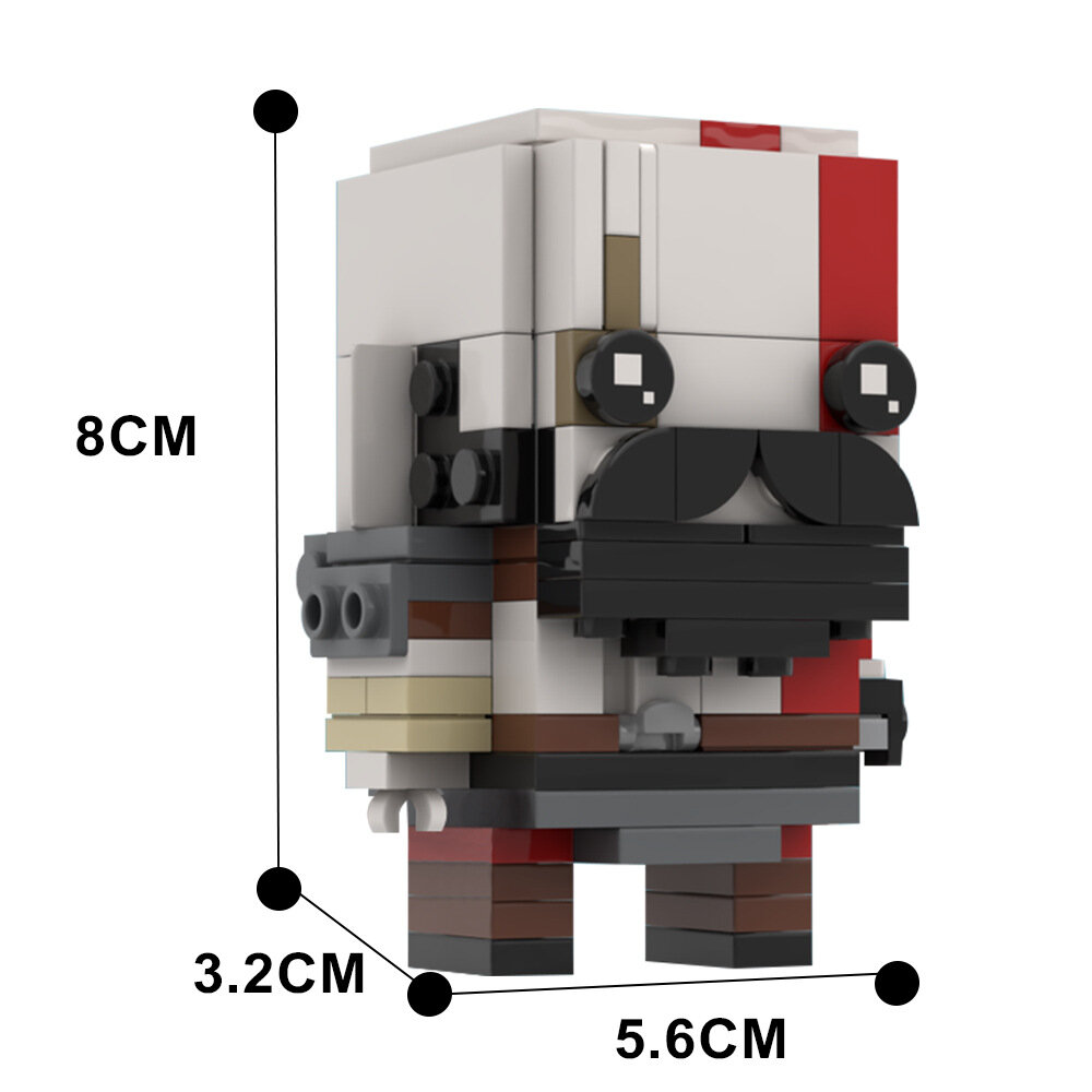 MOC-75469 Игрушка-конструктор из кирпичей Кратос (Бог войны), совместимая с трансграничной популярной моделью LEGO с мелкими частицами