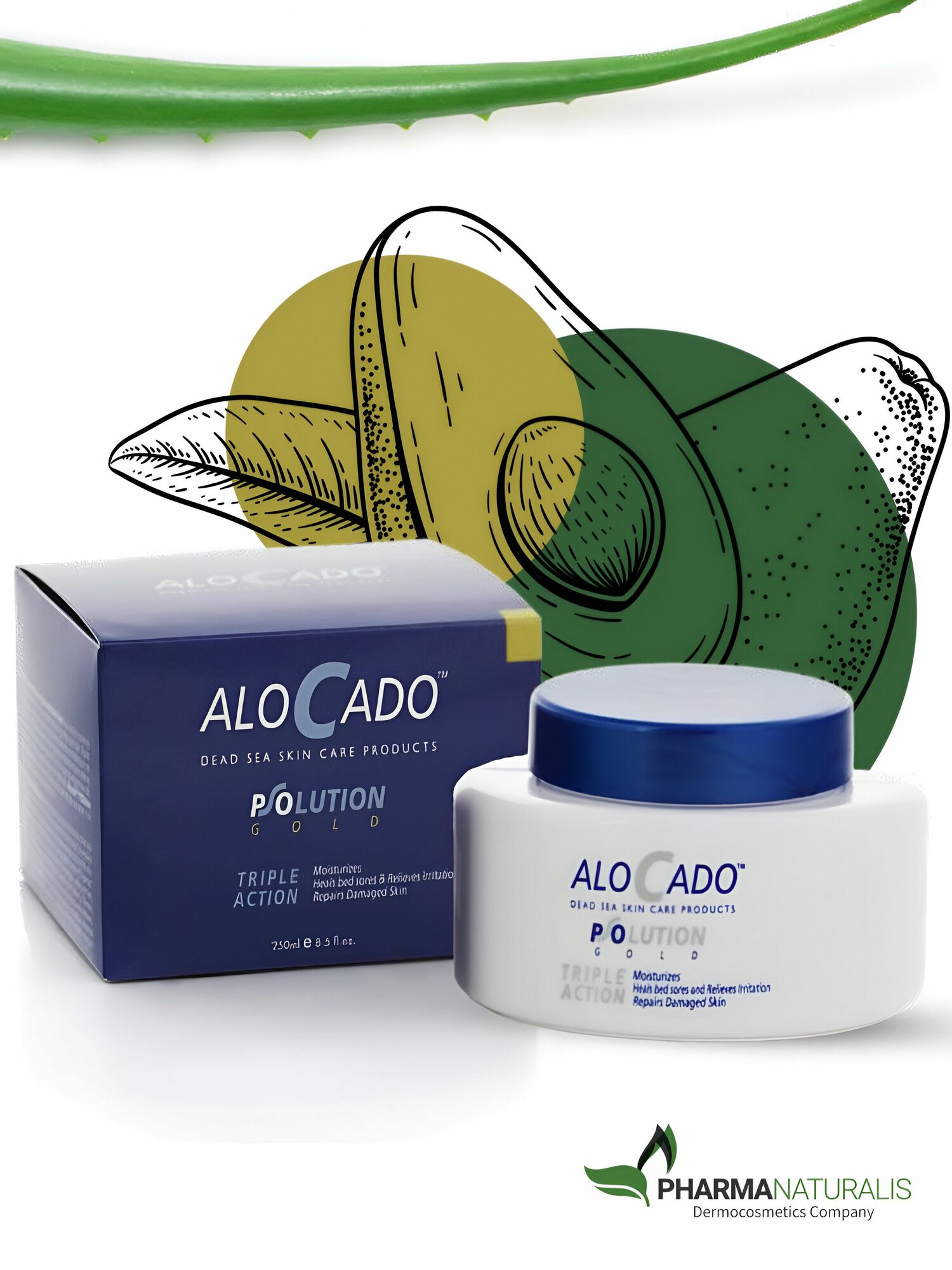 Крем для сухой и очень сухой кожи лица и тела Alocado Gold / Мазь для рук и ног, лечение экземы и трещин Алокадо / Средство от раздражения и зуда