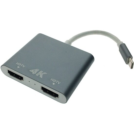 Видеоконвертер Espada USB C на 2 * HDMI, EusbC2hdm 4K