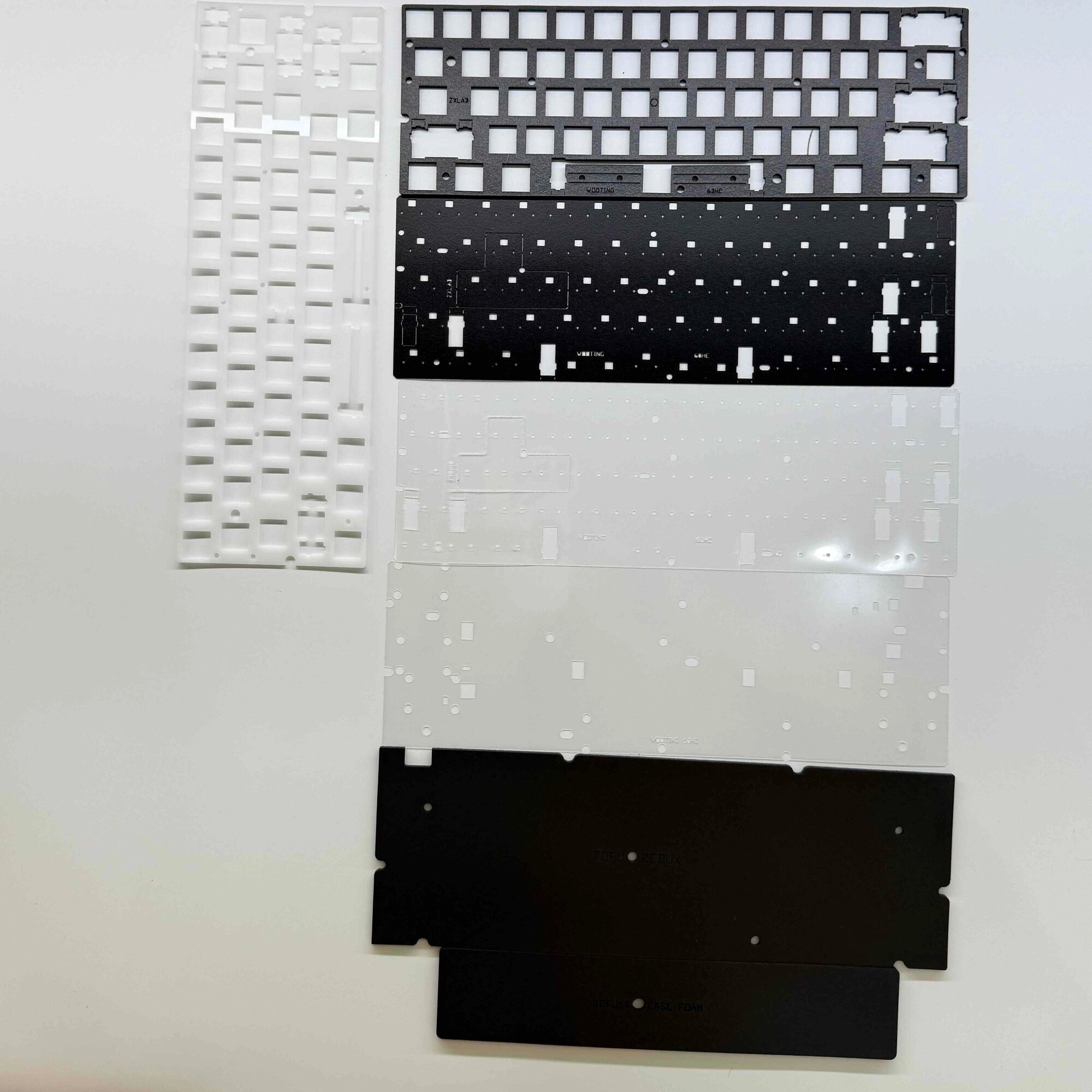 Модифицированный корпус Wooting60HE для клавиатуры TOFU60 с магнитными переключателями, специальная звукопоглощающая