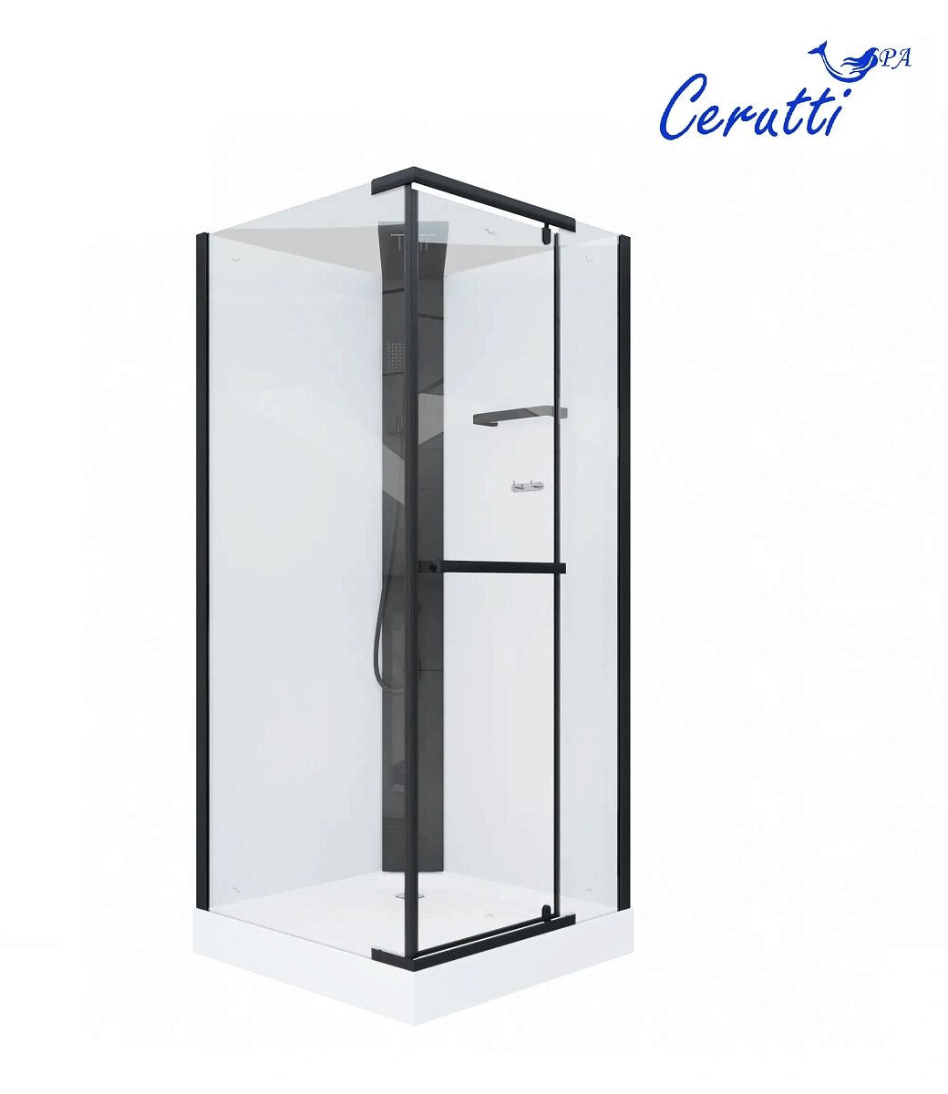Душевая кабина Ceruttispa MiMi90B 90x90 стекло прозрачное