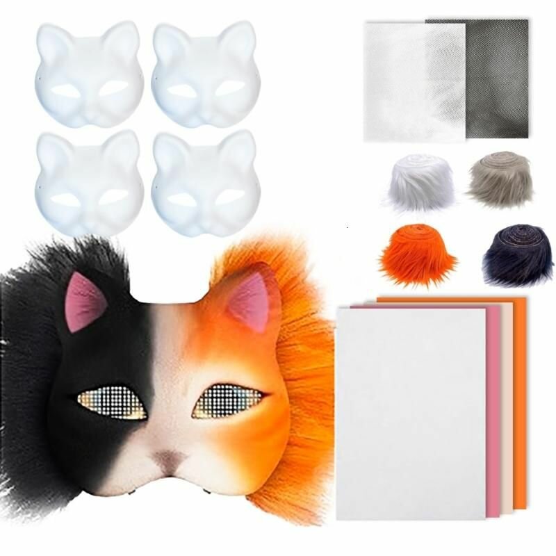 Маска кошки, - Набор 2