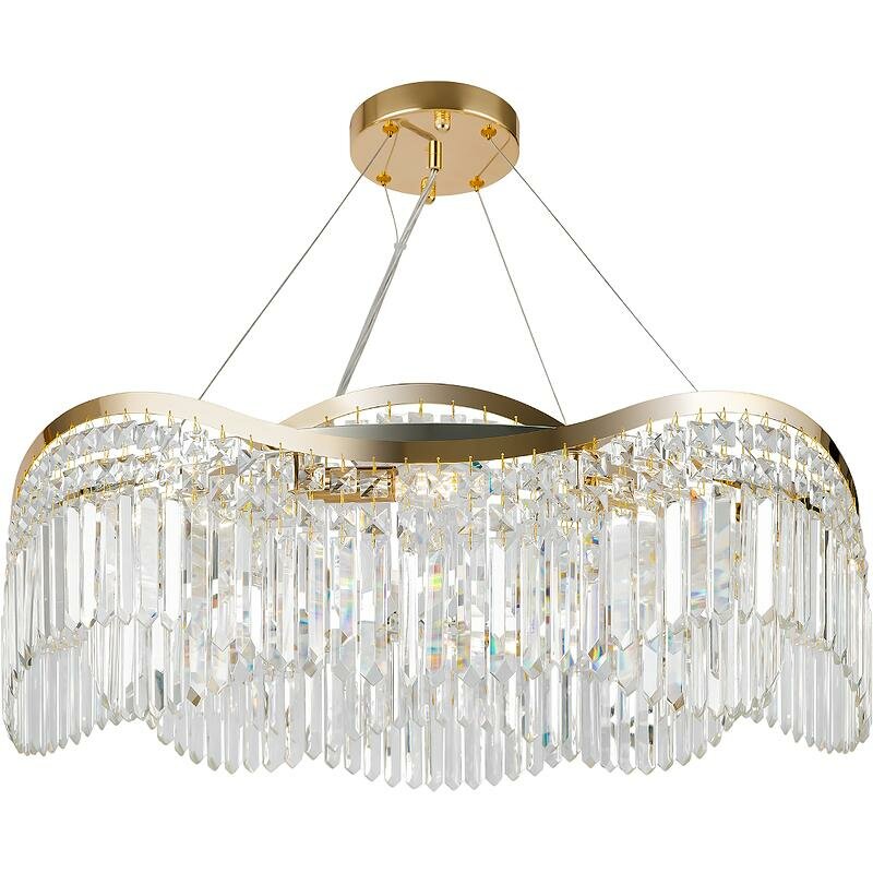 Люстра Maytoni Diamant Crystal Gracia DIA201PL-10G Прозрачная Золото Накаливания Классический