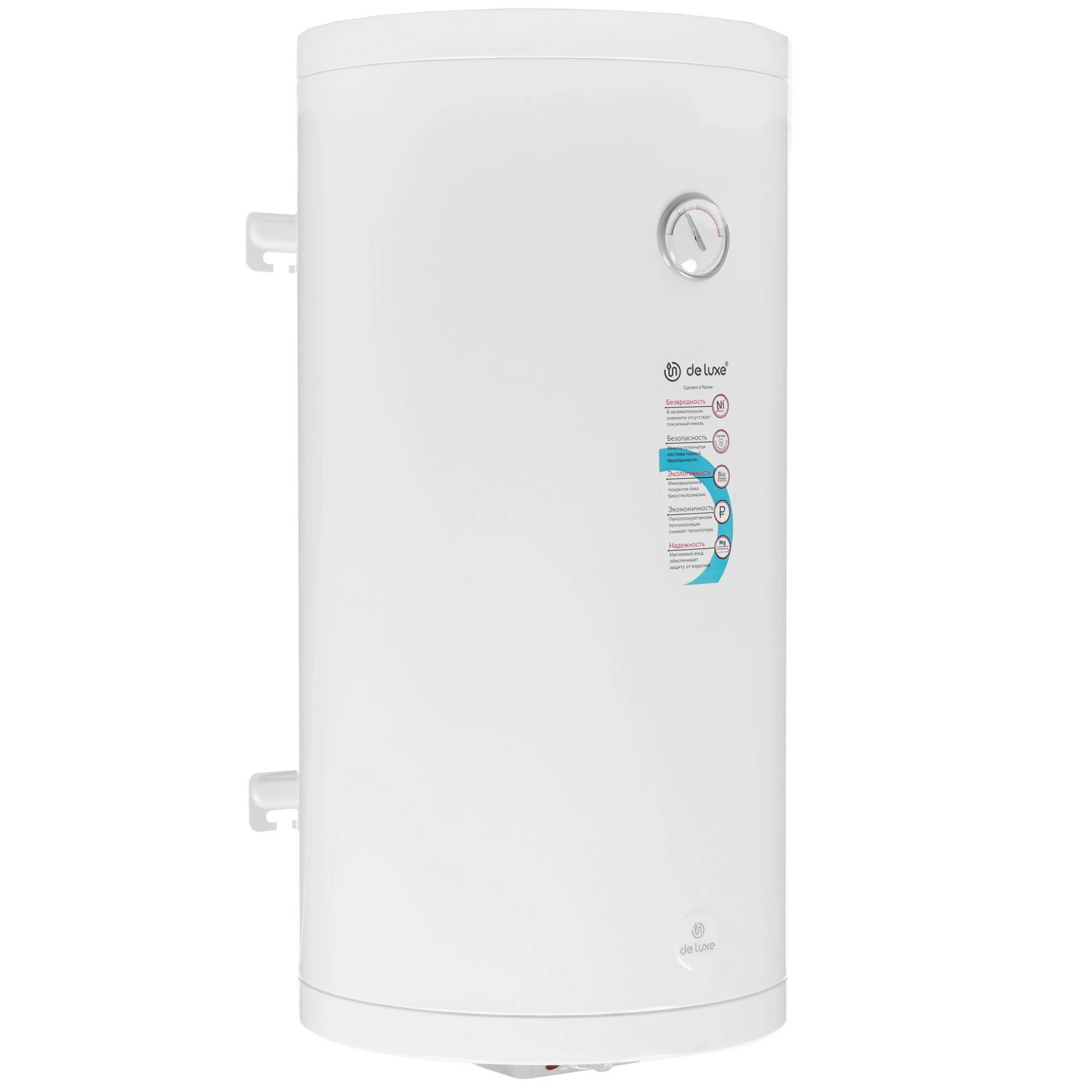 Водонагреватель накопительный De luxe W100V10, белый, объем 100 л, мощность 1.5 кВт