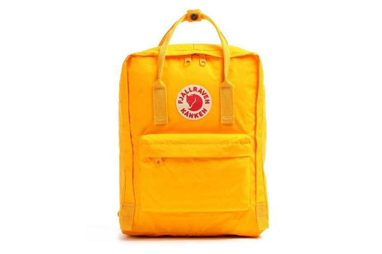 Рюкзак женский Fjallraven Kanken Vinylon ярко-жёлтый, прозрачный