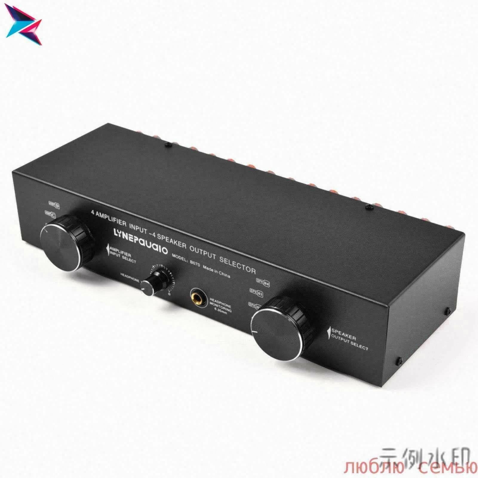 LYNEPAUAIO Усилитель Селекторный Переключатель Акустических Систем 4 Входа 4 Выходаqz