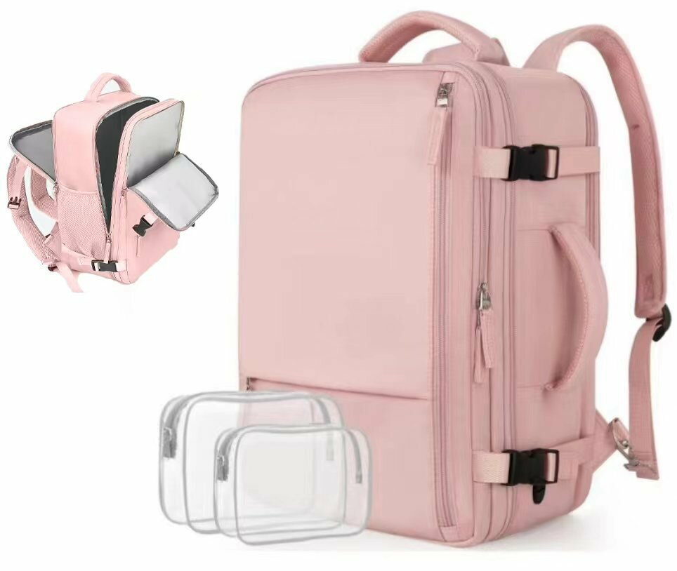 Рюкзак Happypeople, для девочек, 36-55 л, водонепроницаемый, розовый