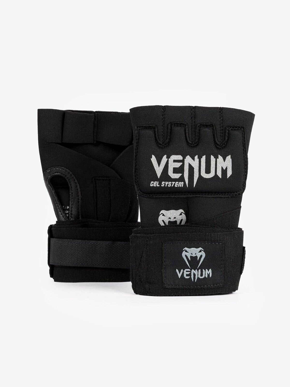 Гелевые бинты боксерские Venum Gel Kontact Black (пара) (S), быстрые бинты