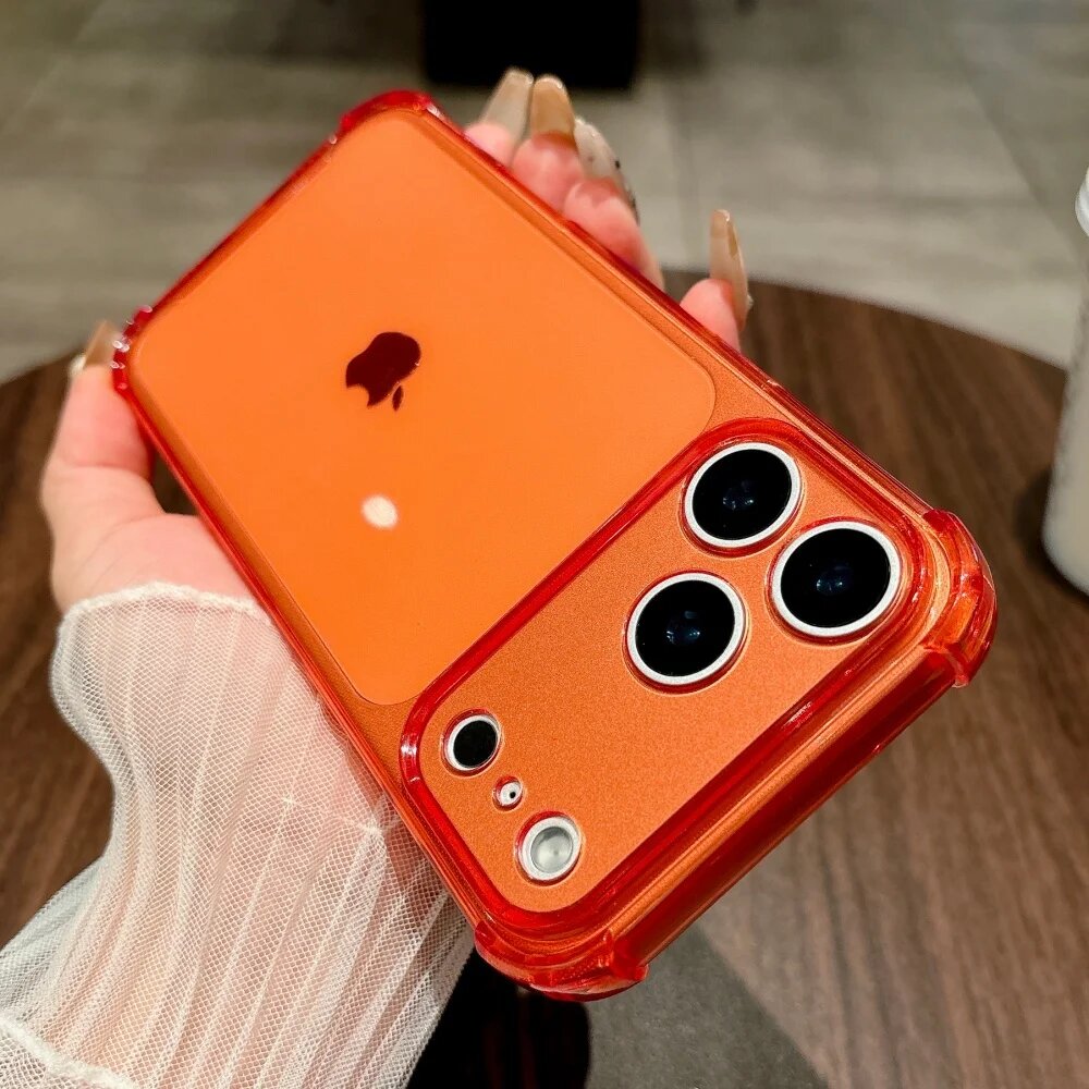 Оранжевый чехол для iPhone 16 Plus, Clear Orange
