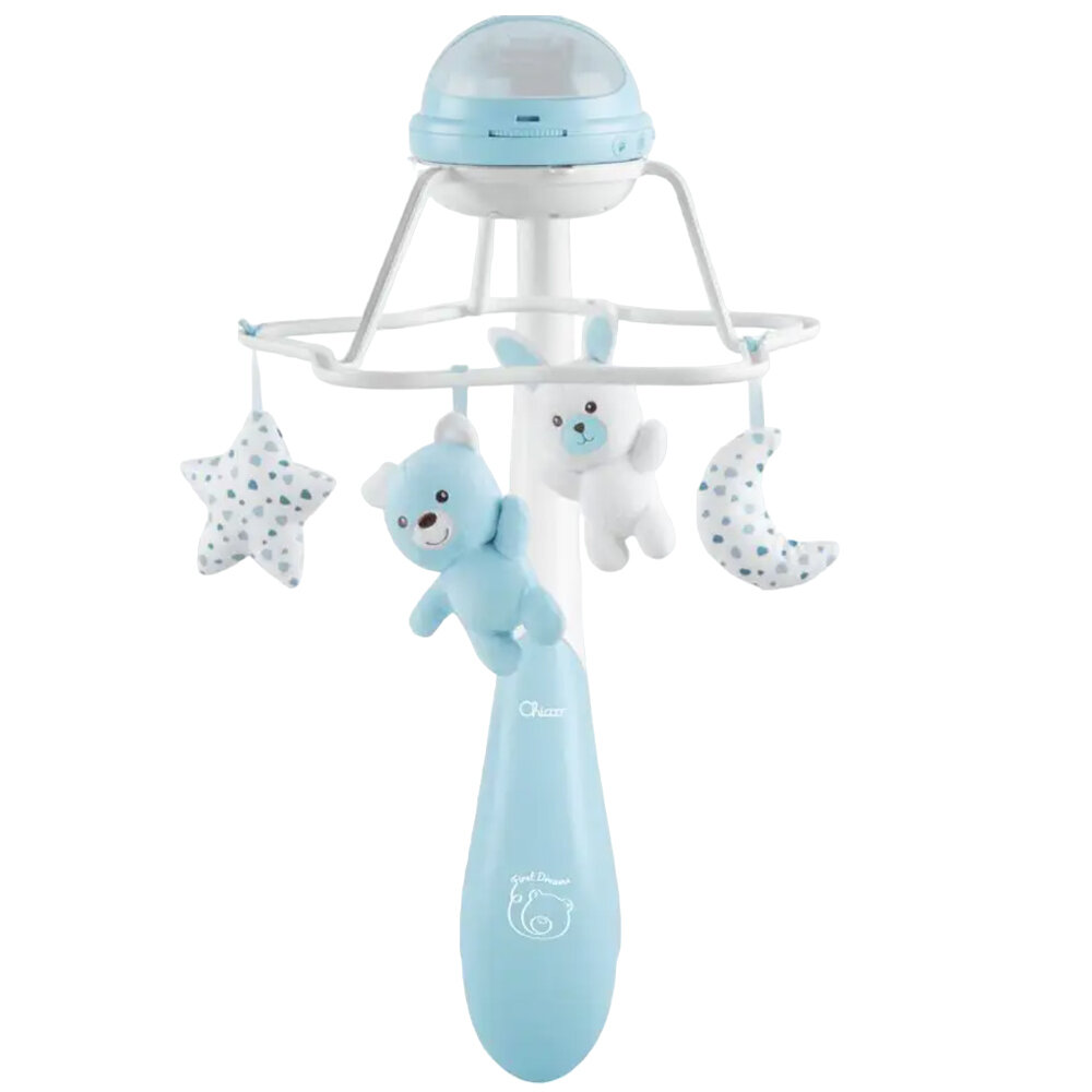 Мобиль-проектор на кроватку Chicco "Радуга", голубой, с пультом дистанционного управления
