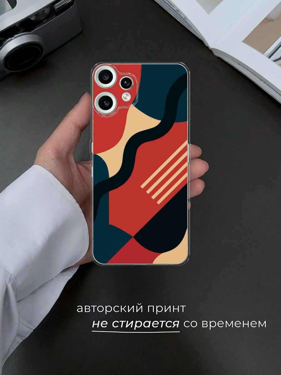 Чехол на CMF Phone 2 Pro / CMF Фон 2 Про с принтом Абстрактные линии — фото 1