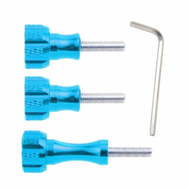 1 комплект из 4 металлических длинных и коротких цветных винтов гаек-синий