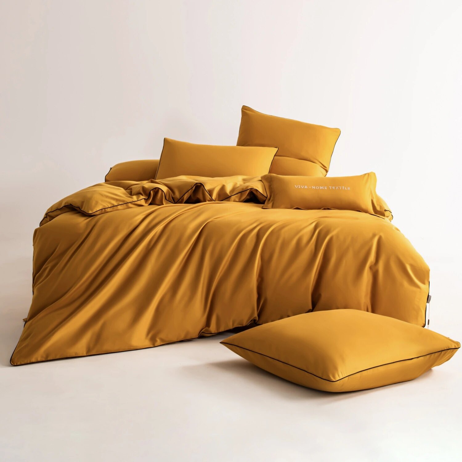 Комплект постельного белья Однотонный Сатин Элитный OCE013