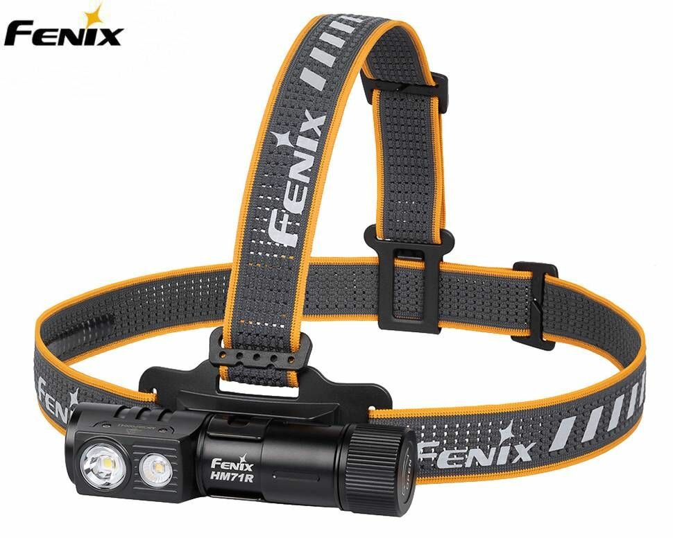 Налобный фонарь Fenix HM71R, 1 x 21700, 230 метров, 2700 люмен (Комплект)