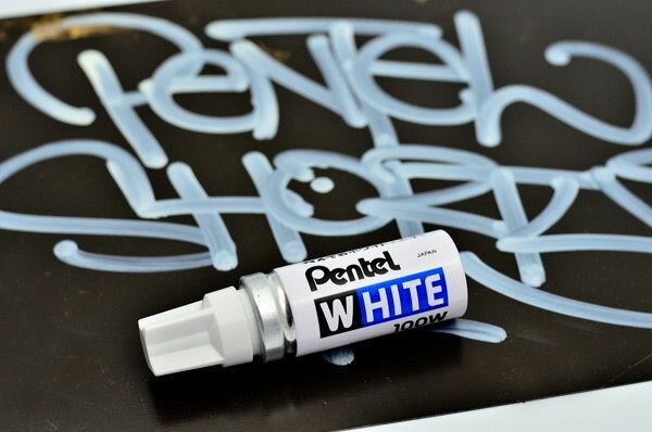 Маркер Pentel белый 100w 6.5мм — фото 1