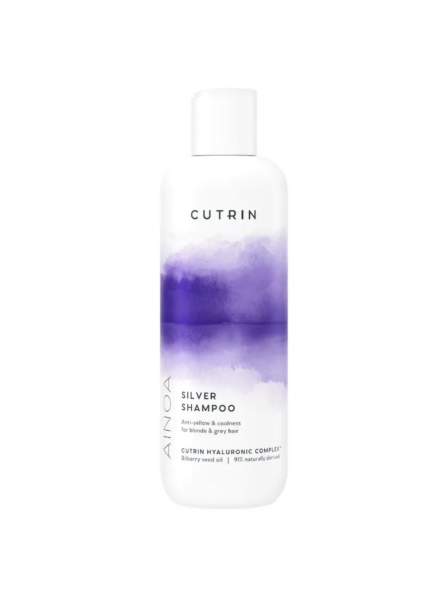 Шампунь Cutrin Ainoa Silver для светлых, обесцвеченных или седых волос, 300 мл