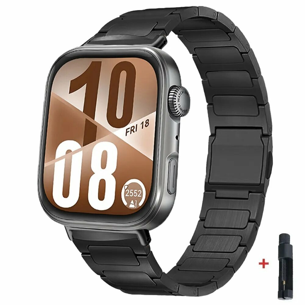 Титановые браслеты из металла Для Huawei Watch Fit 4/4Pro, бизнес-ремешок Для Huawei Fit 3, Магнитное застежка для часов