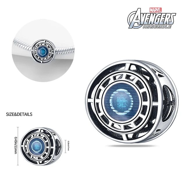 Новинка из серии Marvel: подвижный кулон Демогоргона, подходящий для браслета с подвеской Железного Человека и Человека-паука, женский, из серебра 925 пробы, ювелирное украшение, подарок.