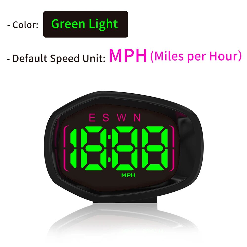 KWHUD Hud GPS цифровой автомобильный спидометр приборная панель измеритель скорости проекционный дисплей с часами компас автомобильная электроника аксессуары