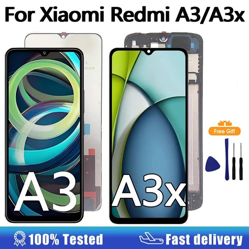 6,71-дюймовый дисплей для Xiaomi Redmi A3 A3x, ЖК-дисплей, преобразователь сенсорного No Frame