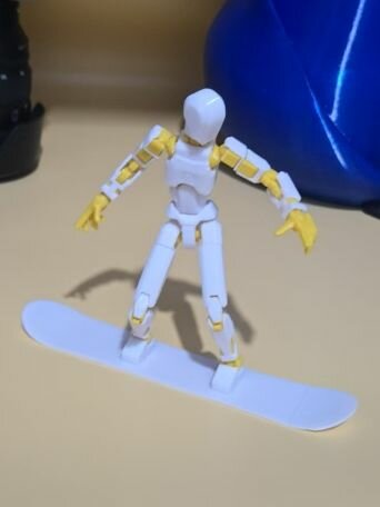 3D-печатная шарнирная фигурка "Lucky 13", лыжник-манекен, рождественские подарки