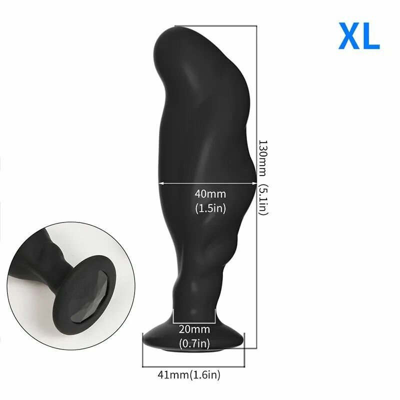 Анальная пробка, черный, 40 мм