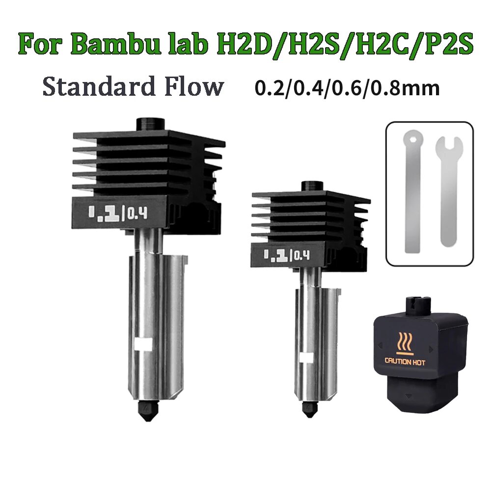Hotend P2S 0.2 Standard Flow для Bambu Lab H2D/H2S — фото 1