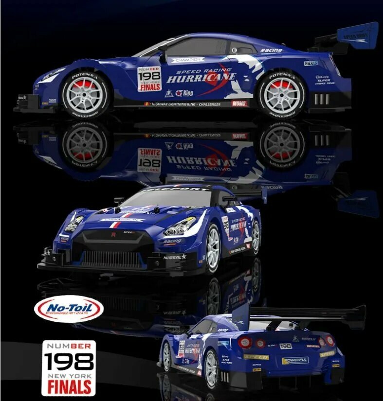 Радиоуправляемая машина 1:16, 40 км/ч, 2 режима (Дрифт и Гонки,2 шины, дорожные конусы) Полный комплект