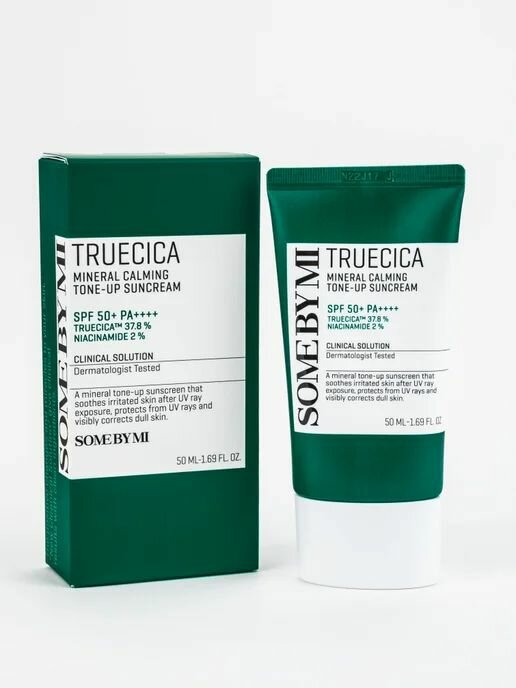 SOME BY MI Крем для лица успокаивающий солнцезащитный с экстрактом центеллы азиатской SPF 50, 50 мл