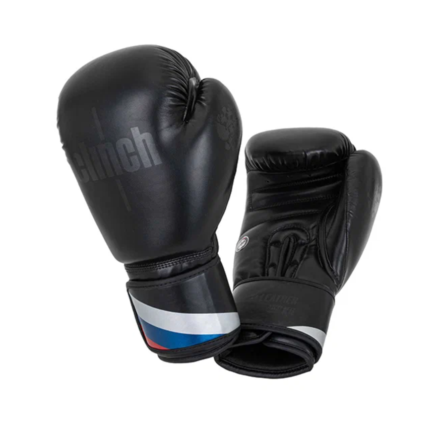 Перчатки боксерские Clinch Olimp черные (вес 10 унций) C111