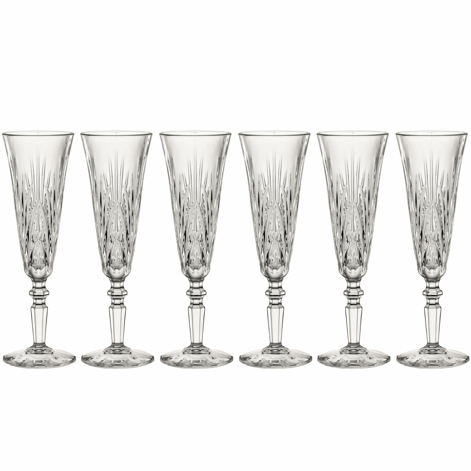 6 бокалов для шампанского Nachtmann Palais Champagne Taper Set 92953
