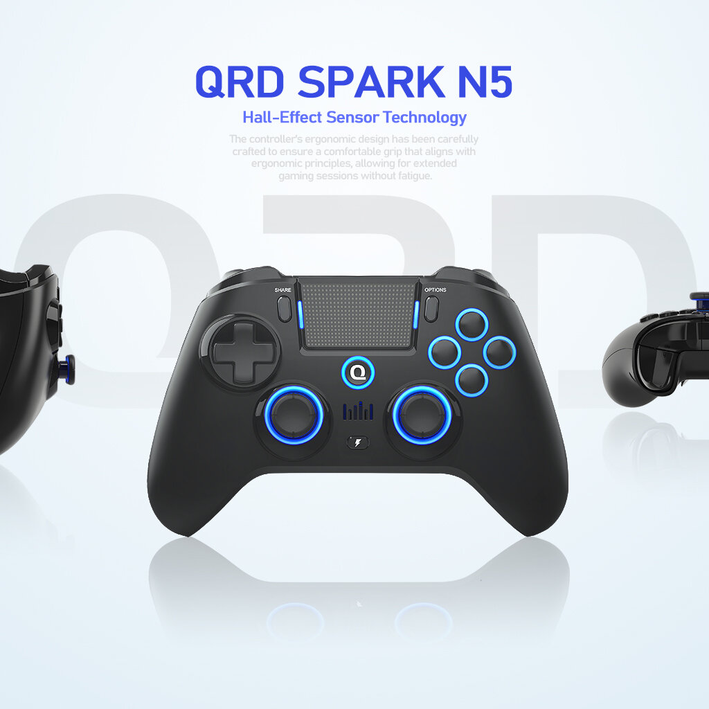 QRD Spark N5 Геймпад Беспроводной контроллер для PS4/PS3/ПК/телефона/андроид/ПК Джойстик