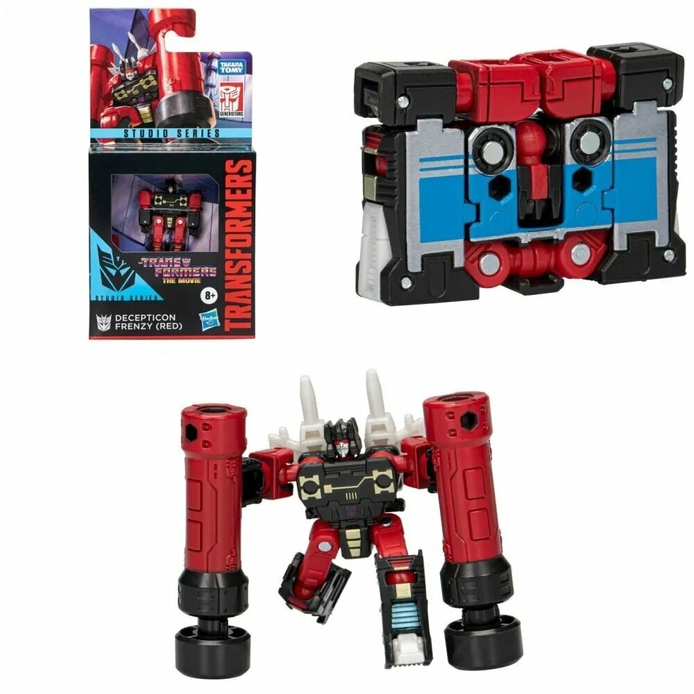 Трансформеры Hasbro Игрушка Studio Series Core The Transformers: The Movie Decepticon Frenzy (Red) 3,5 дюйма (8,9 см) F7492