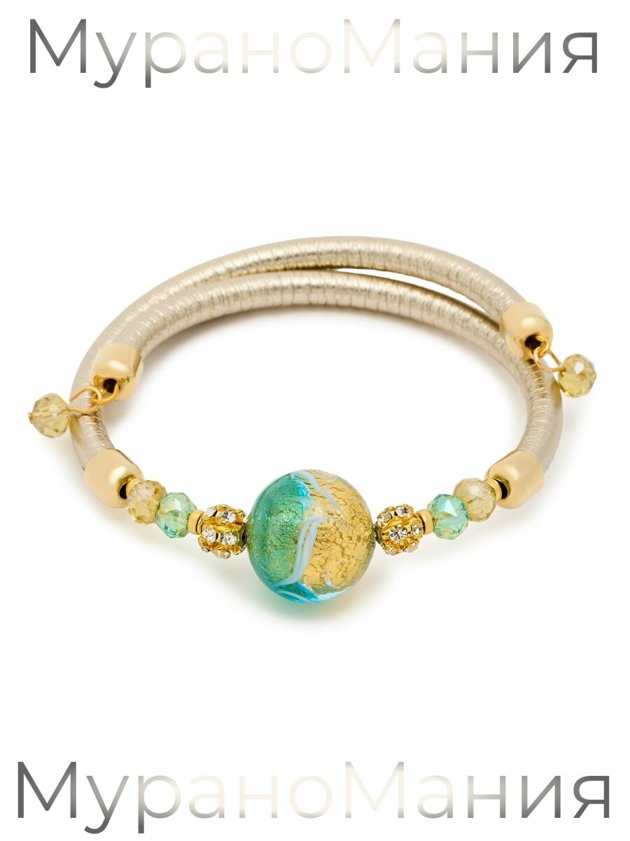 Браслет, стекло, муранское стекло