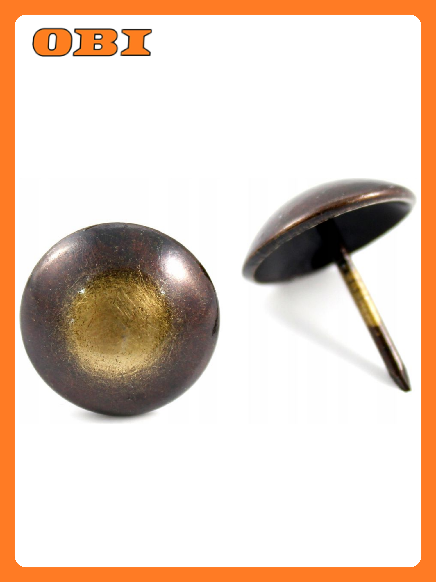 Гвоздь декоративный 9,5 мм 1,3х16 мм Бронза 30 шт