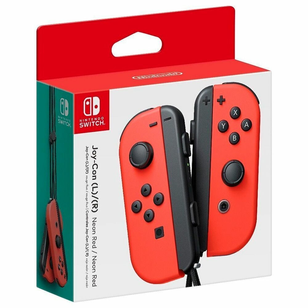 Набор из двух контроллеров Joy-Con Сontrollers (неоновый красный)
