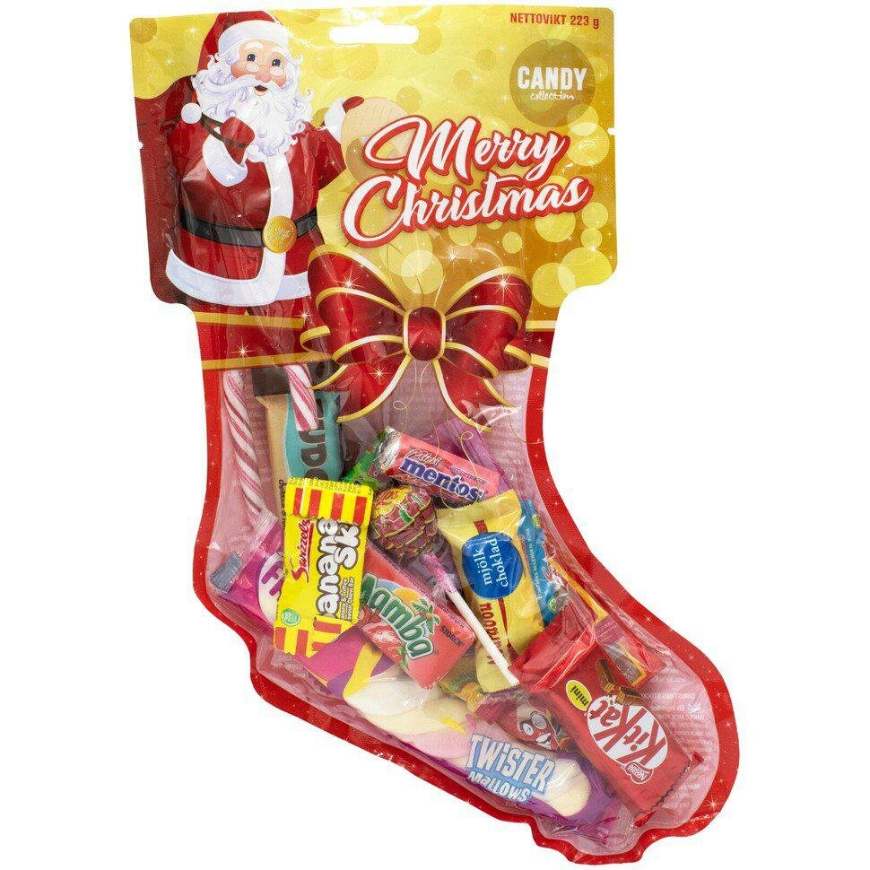 Сладкий новогодний подарок для детей Merry Christmas (Финляндия)