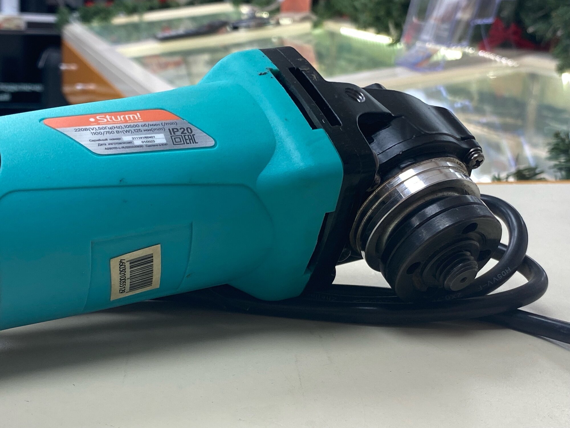Болгарка 125 мм электрическая ( УШМ ), Sturm! AG90112, 1100 Вт , с регулировкой оборотов 10500об/мин., (Б/У). уценка