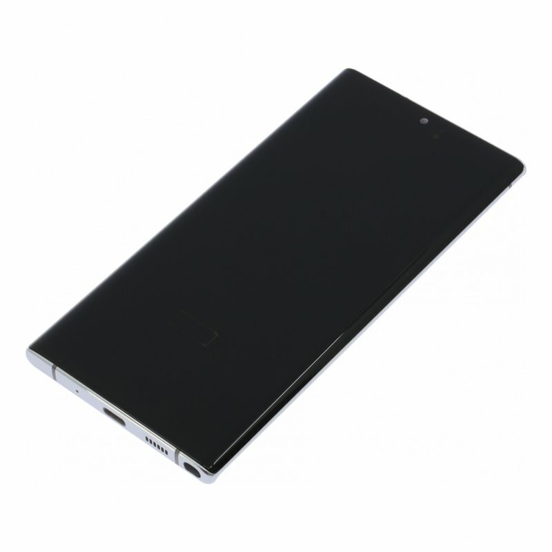 Дисплей для Samsung N975 Galaxy Note 10+ (в сборе с тачскрином) в рамке, белый, AAA
