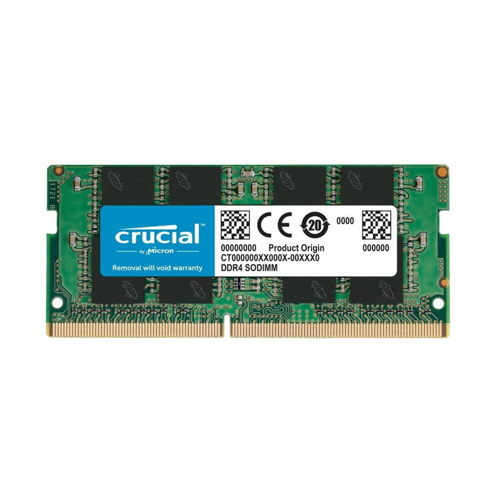 Модуль памяти 16GB Crucial DDR4 3200 SO DIMM Non-ECC, CL22, 1.2V, SRx8