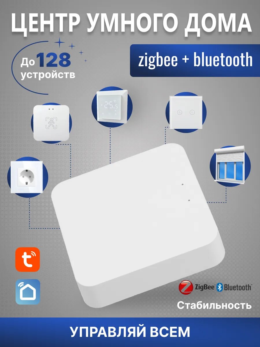 Центр Умного дома Zigbee 3.0 + Bluetooth Wi-Fi беспроводной