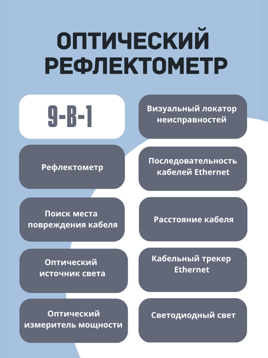 Оптический рефлектометр 980REV Mini Pro OTDR APC, выход SC/APC — фото 1