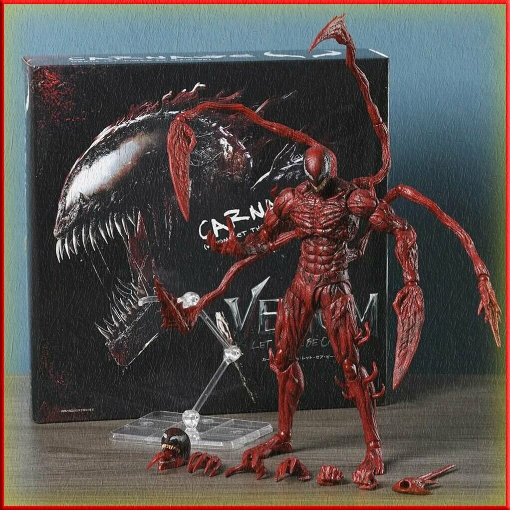Подвижная Фигурка Веном 2: Да будет резня Карнаж / Venom 2: Let there be Carnage 21см