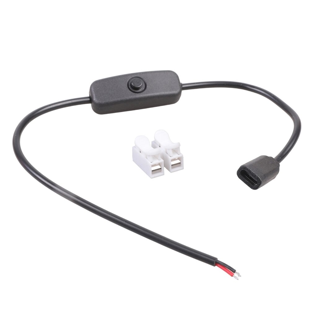 Кабель питания с оголенным проводом от USB C до 2Pin Подходит Для Самостоятельной Настройки Зарядки 5V2A