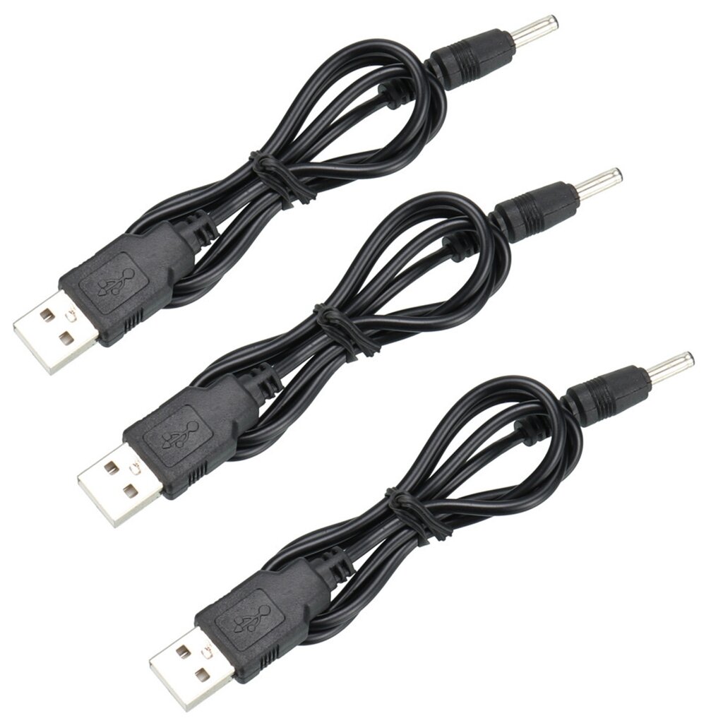 Универсальный Кабель для зарядки от USB до DC3.5x1.35 мм, Кабель Питания DC5V для Электроники, Камер, Маршрутизаторов и Динамиков 100 см