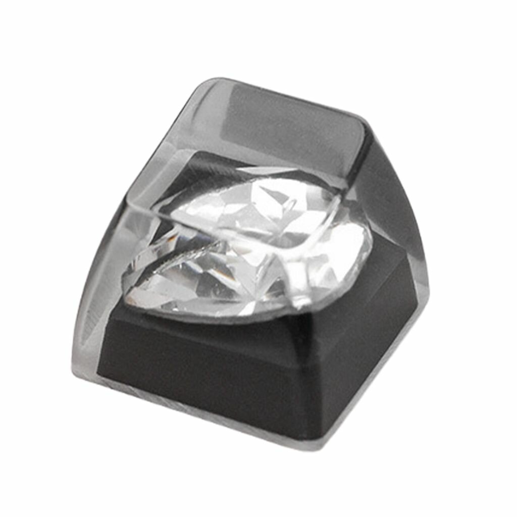 Глянцевые смоляные кейкапы для клавиатур с подсветкой, Черный