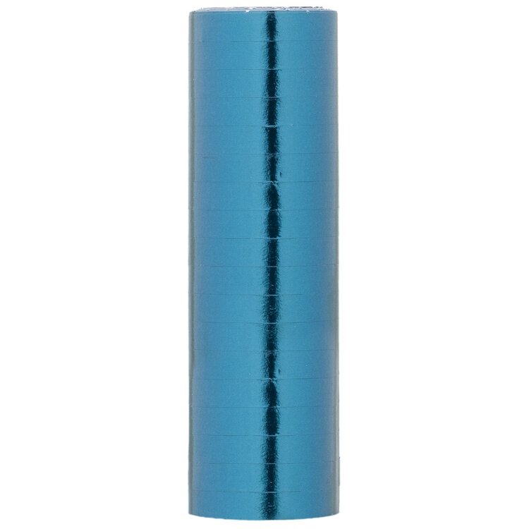 Набор серпантина КНР фольгированный, голубой, 2 столбика, 36 колец