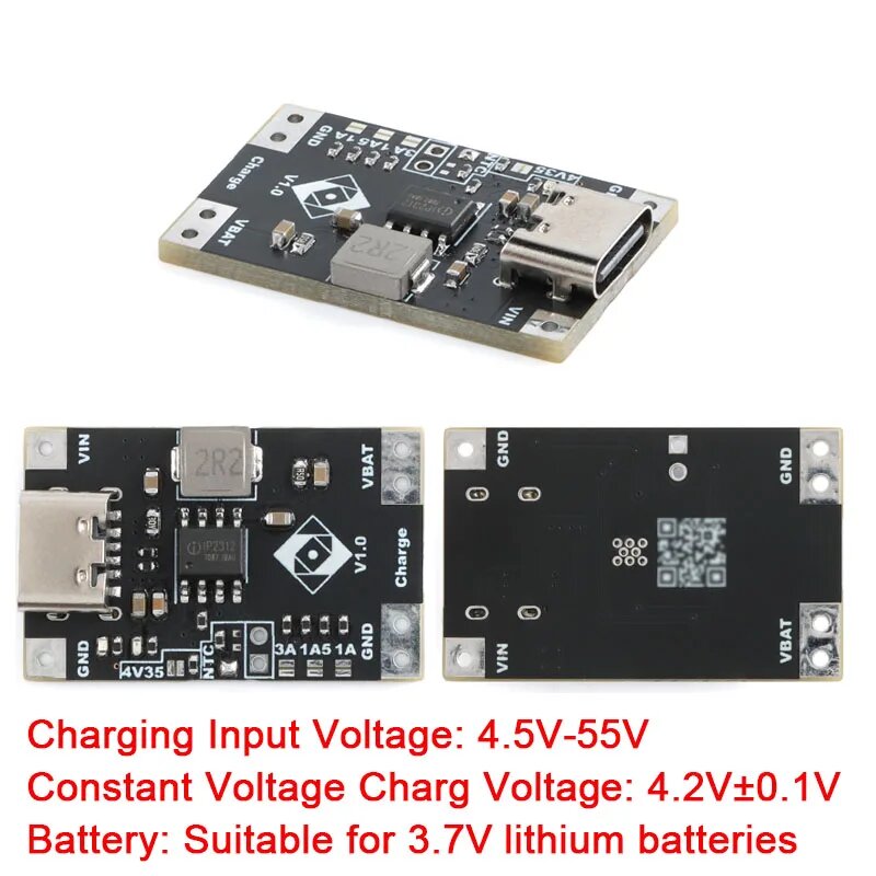 Модуль зарядки литиевой батареи Your Cee Type Type-C 3A 2 Pieces