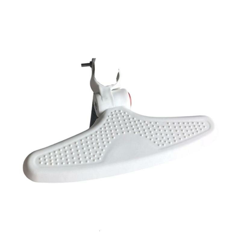 Универсальная подставка для ног коляски, большая платформа, безопасная конструкция, легкая установка, пластиковый аксессуар, Белый для круглой трубки